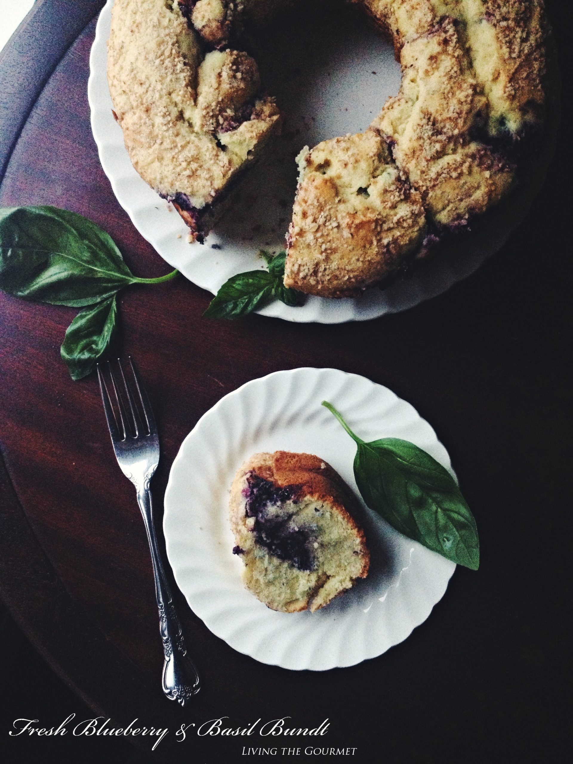 Fresh Blueberry and Basil Bundt #BundtBakers - Living The Gourmet