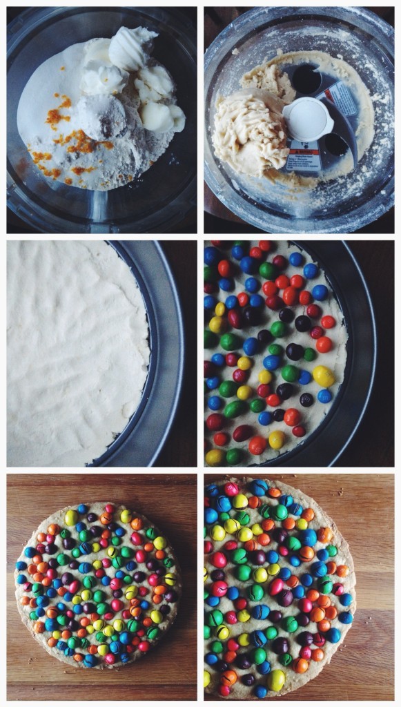 M&M's Cookie Pizza - Living The Gourmet