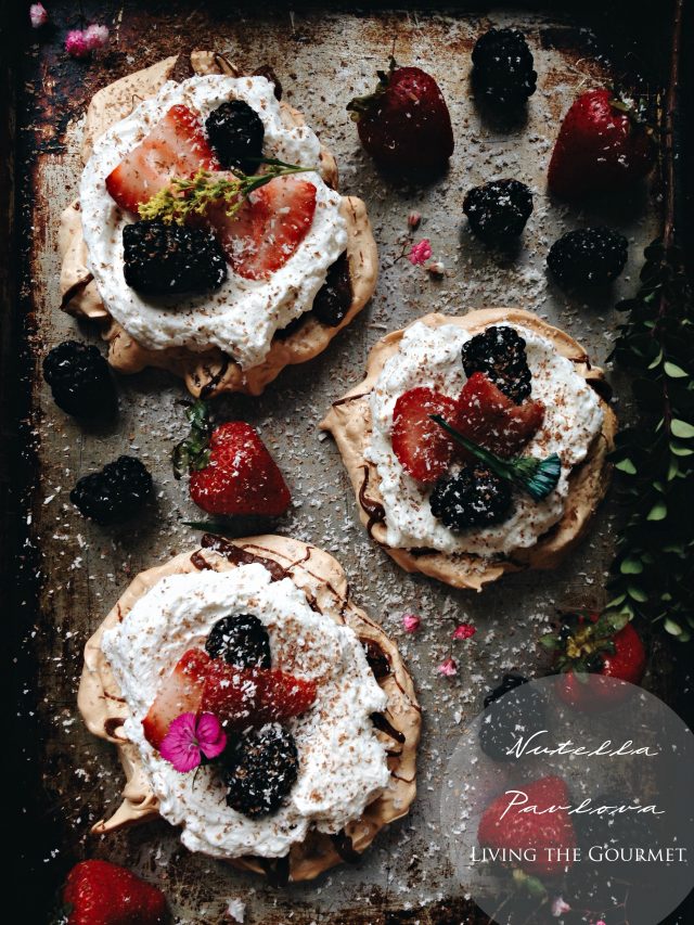 Nutella Pavlova - Living The Gourmet