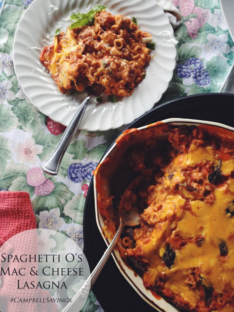 SpaghettiOs® Mac & Cheese Lasagna - Living The Gourmet