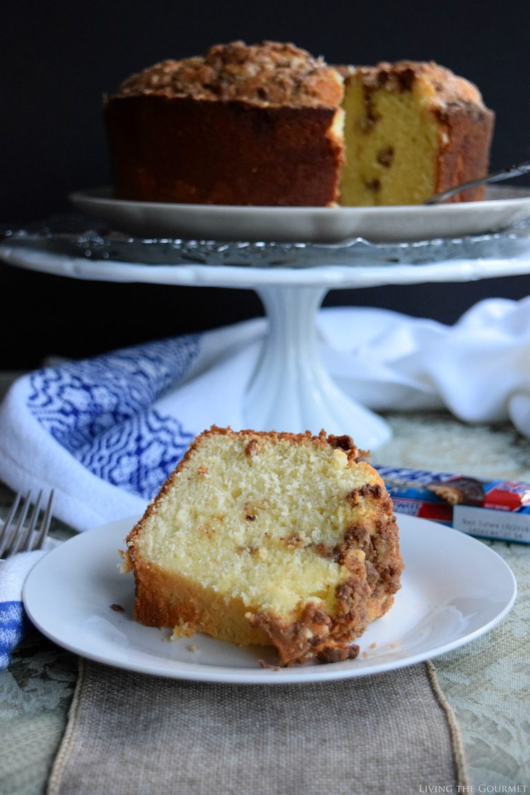 Snickers Crispers Pound Cake - Living The Gourmet