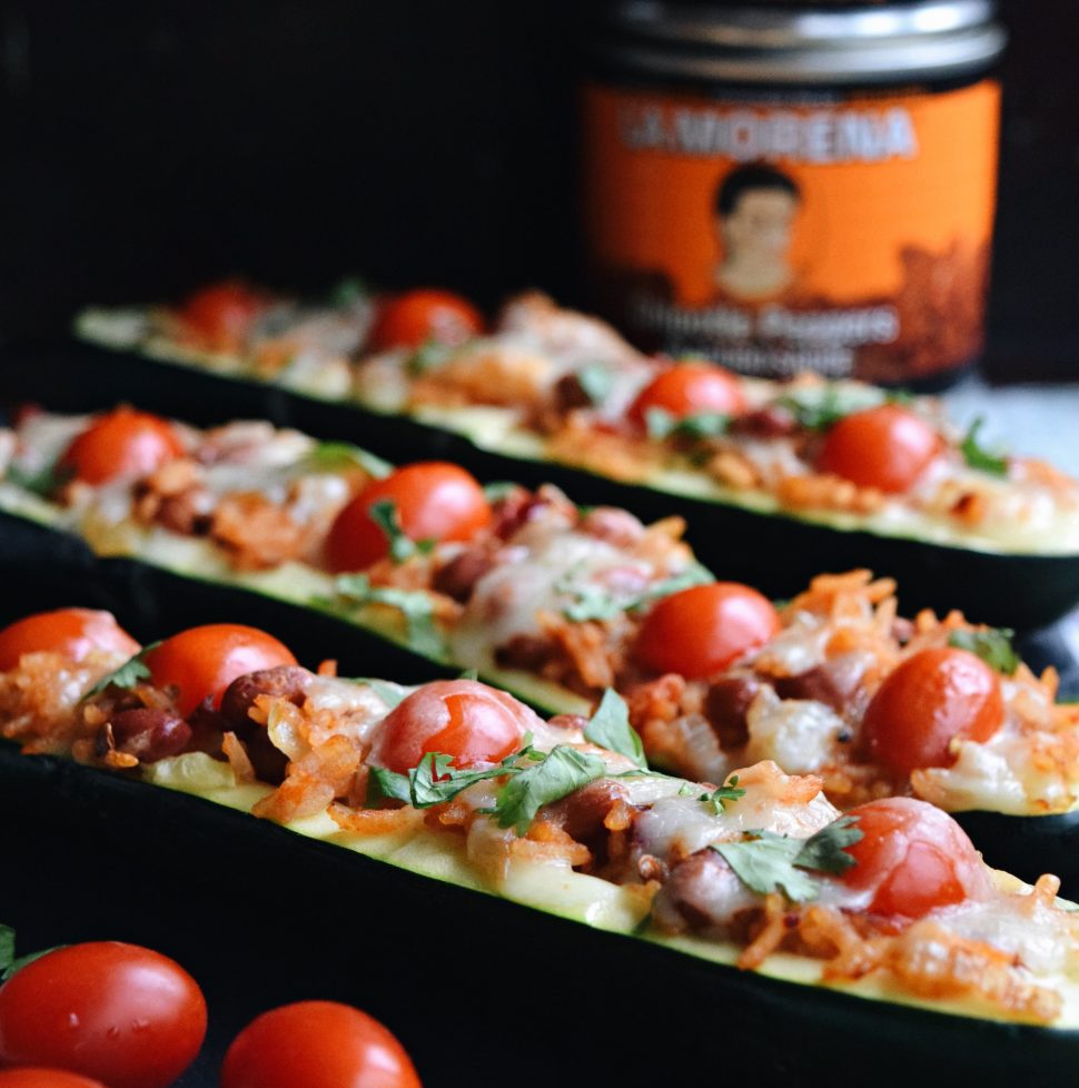 Spicy Chipotle Zucchini Boats - Living The Gourmet
