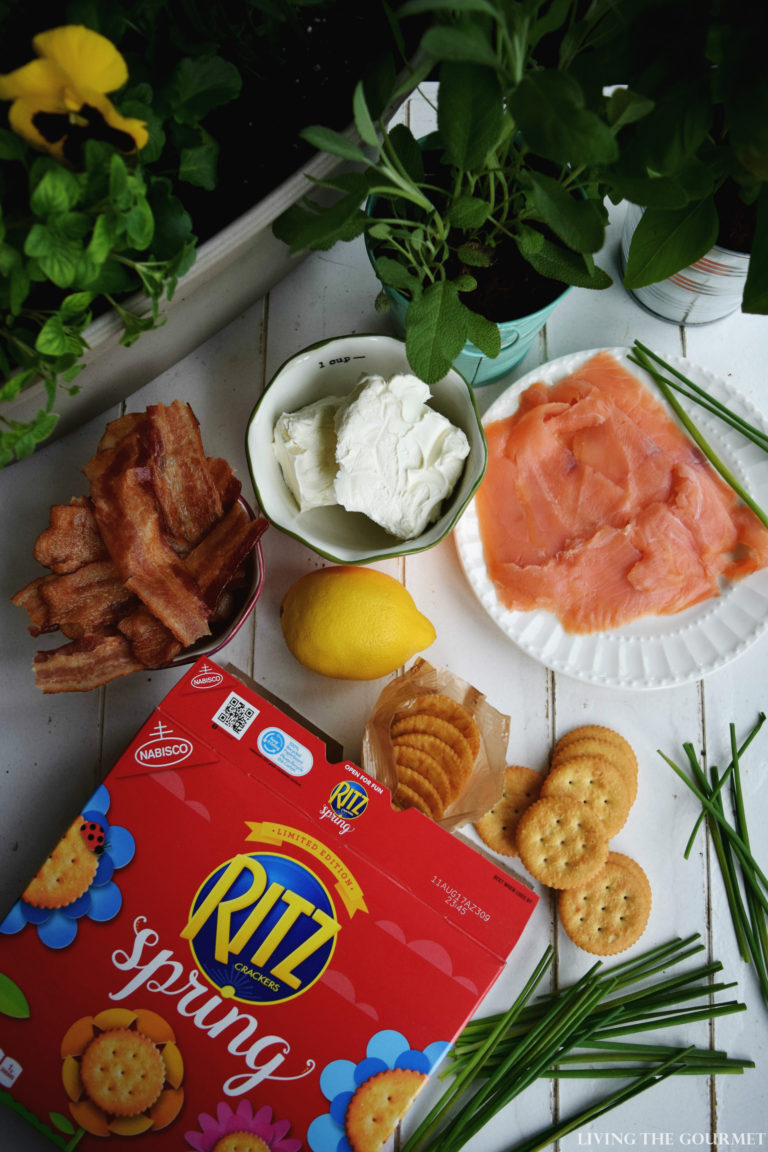 Smoked Salmon & Cream Cheese Toppers - Living The Gourmet