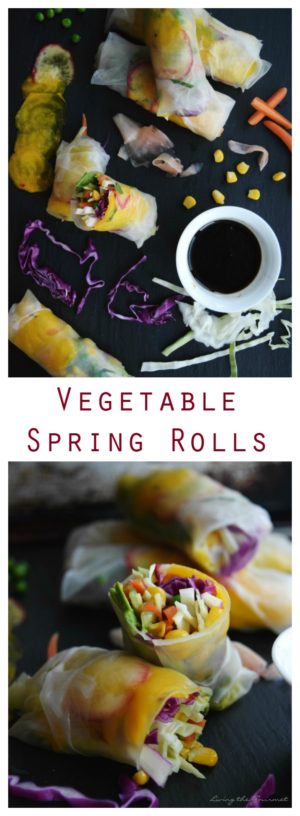 Vegetable Spring Rolls - Living The Gourmet