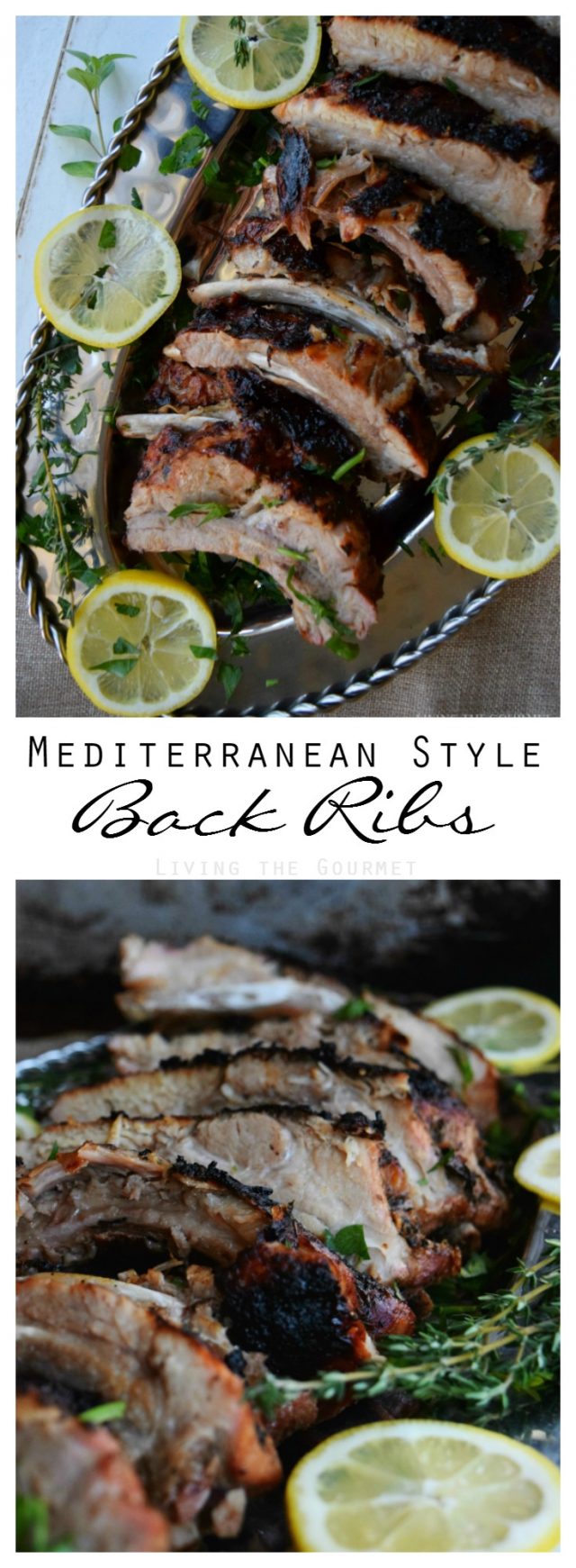 Mediterranean Style Back Ribs - Living The Gourmet