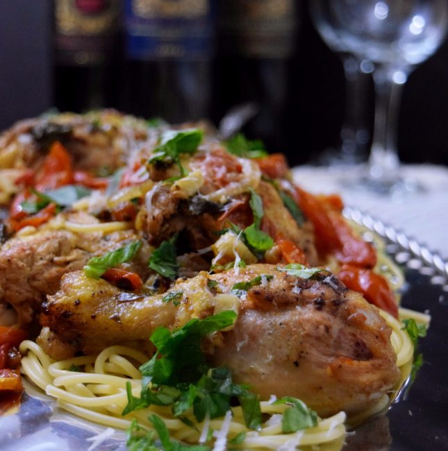 Chicken with Fresh Basil and Tomato - Living The Gourmet