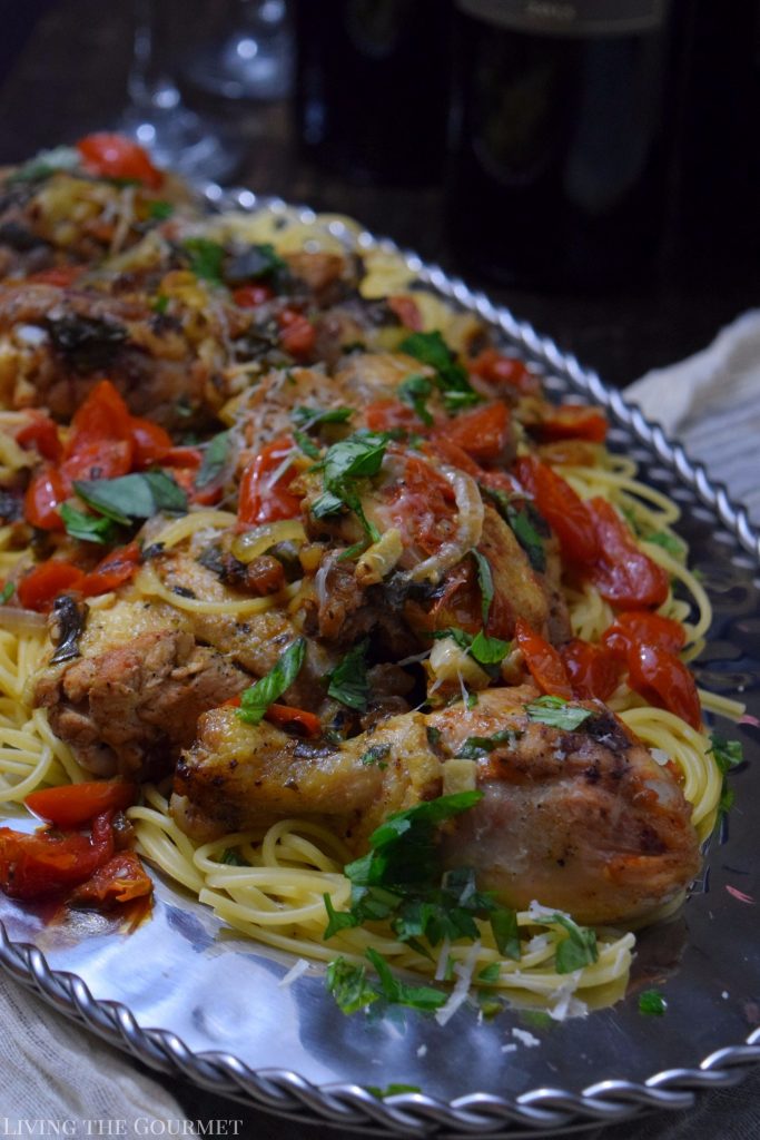Chicken with Fresh Basil and Tomato - Living The Gourmet