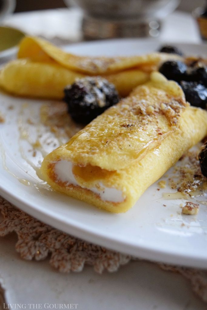 Classic Crepes with Greek Yogurt, Honey & Berries - Living The Gourmet