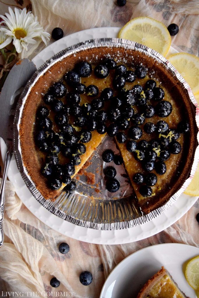 Blueberry Custard Pie (Gluten Free) - Living The Gourmet