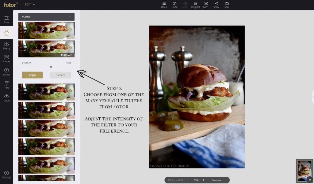 Flounder Fillet Sandwiches and How to Edit Your Food Photos - Living ...