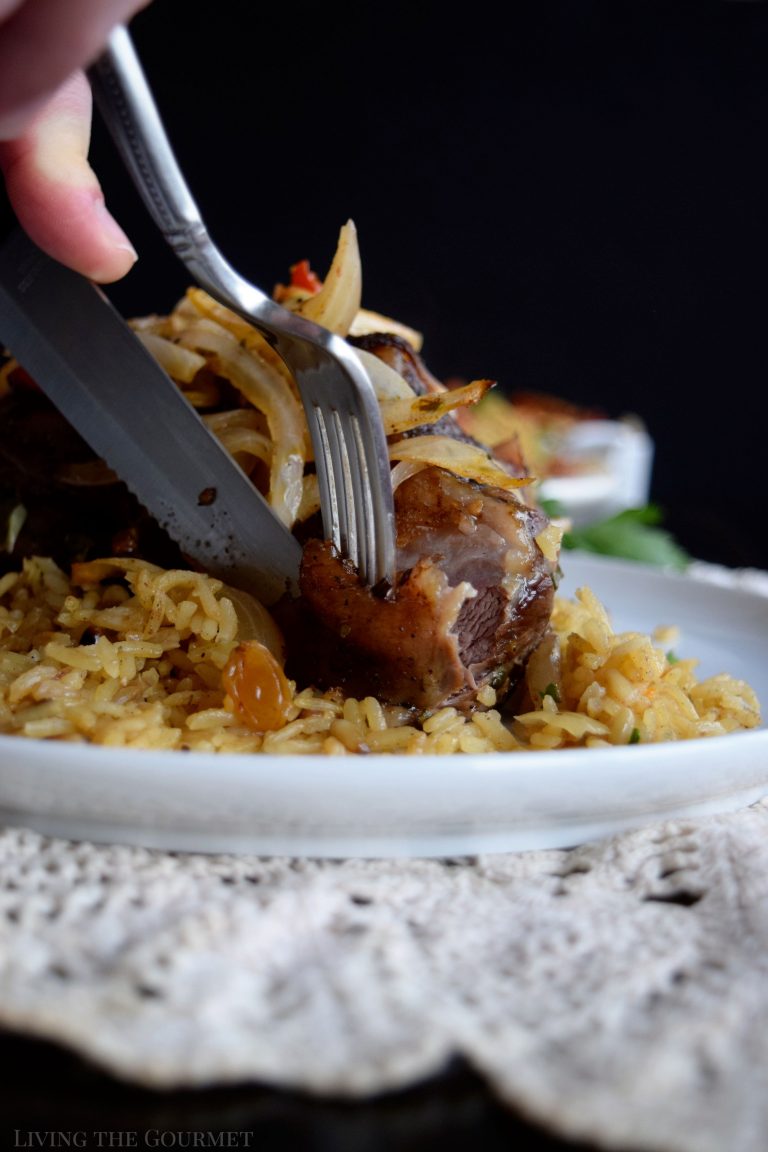 Lamb Shanks with Rice Pilaf - Living The Gourmet