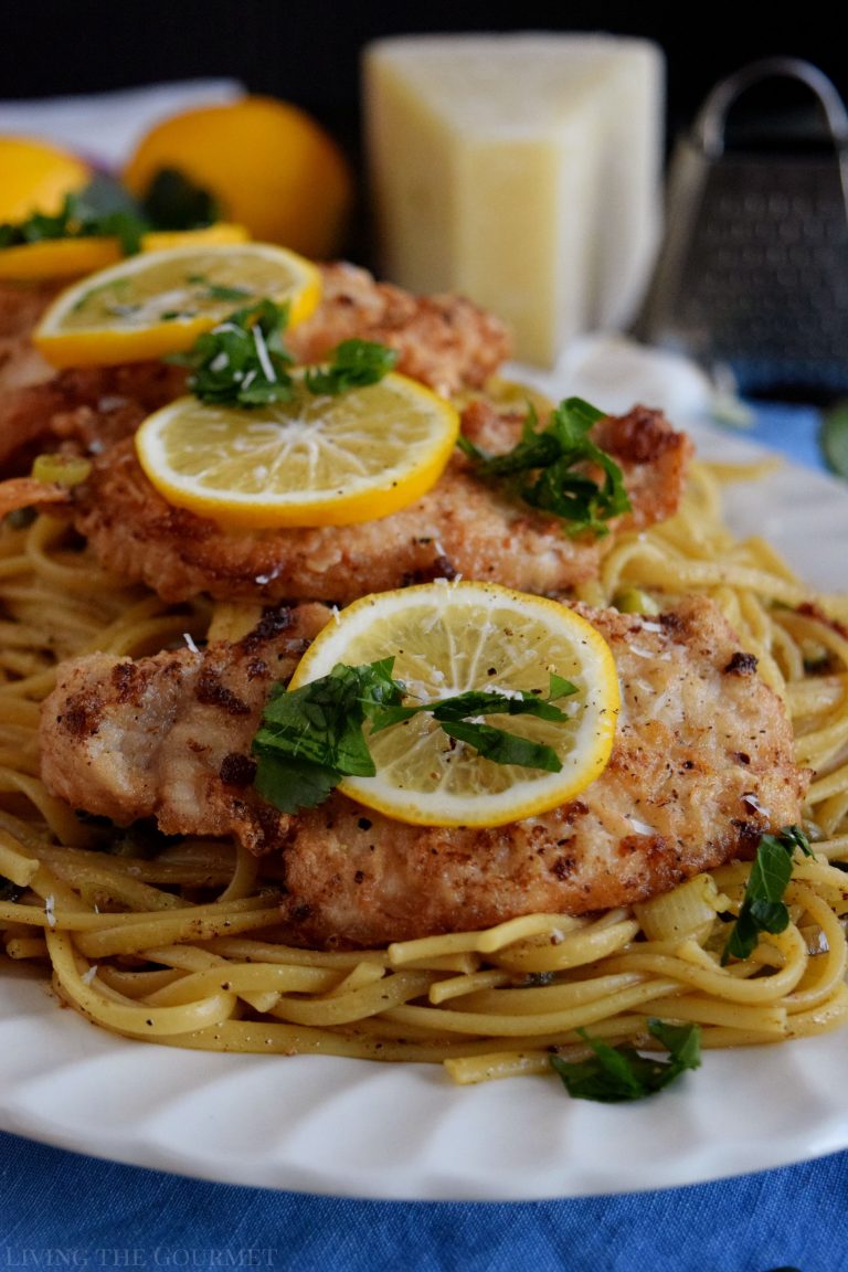 Pork Piccata with Linguine - Living The Gourmet