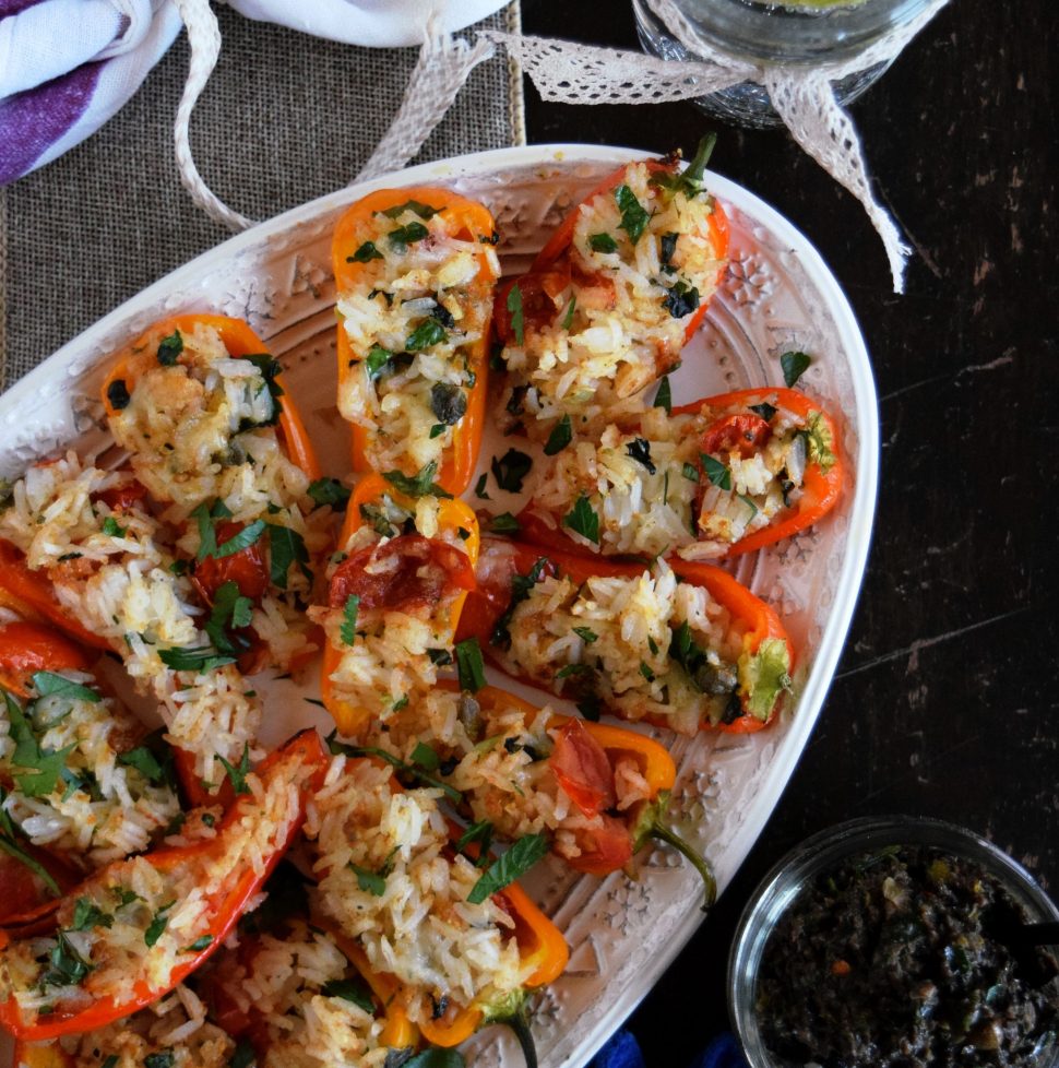 Sweet Mini Poivrons Stuffed with Rice - Living The Gourmet