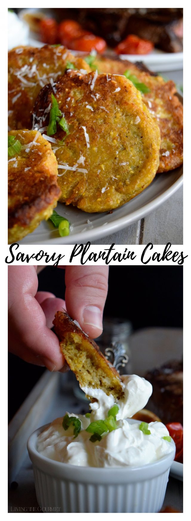Savory Plantain Cakes - Living The Gourmet