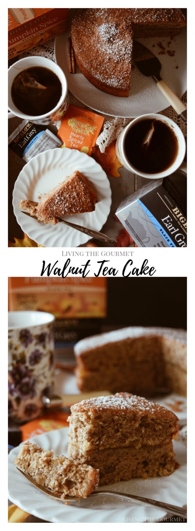 Walnut Tea Cake - Living The Gourmet