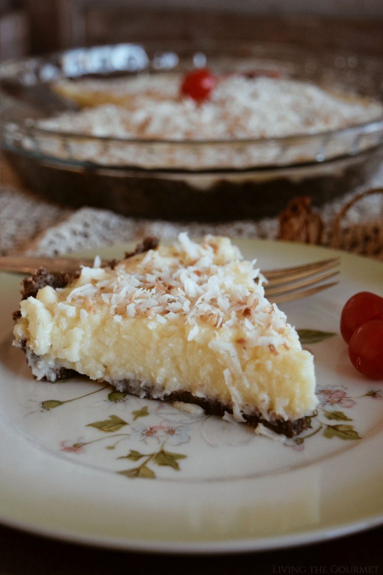 Coconut Custard Pie - Living The Gourmet
