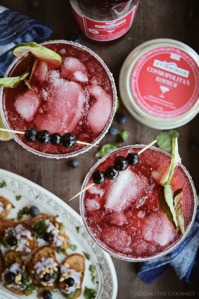 Cosmopolitan Slushies and Blueberry Goat Cheese Crostini - Living The ...