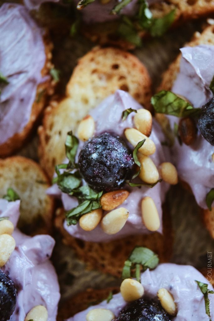 Cosmopolitan Slushies and Blueberry Goat Cheese Crostini - Living The ...