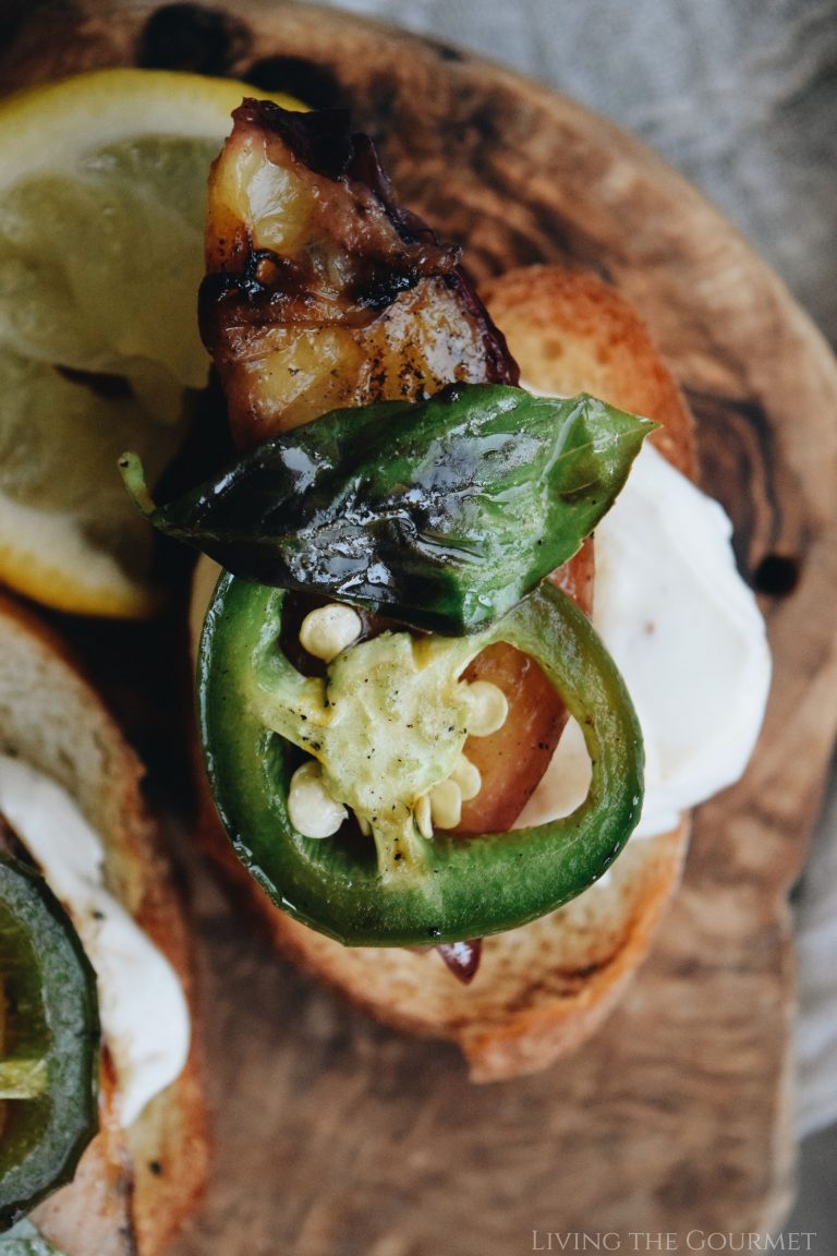 Exploring Texas Wines PRT IV: Grilled Peach & Jalapeno Crostini & 4R ...