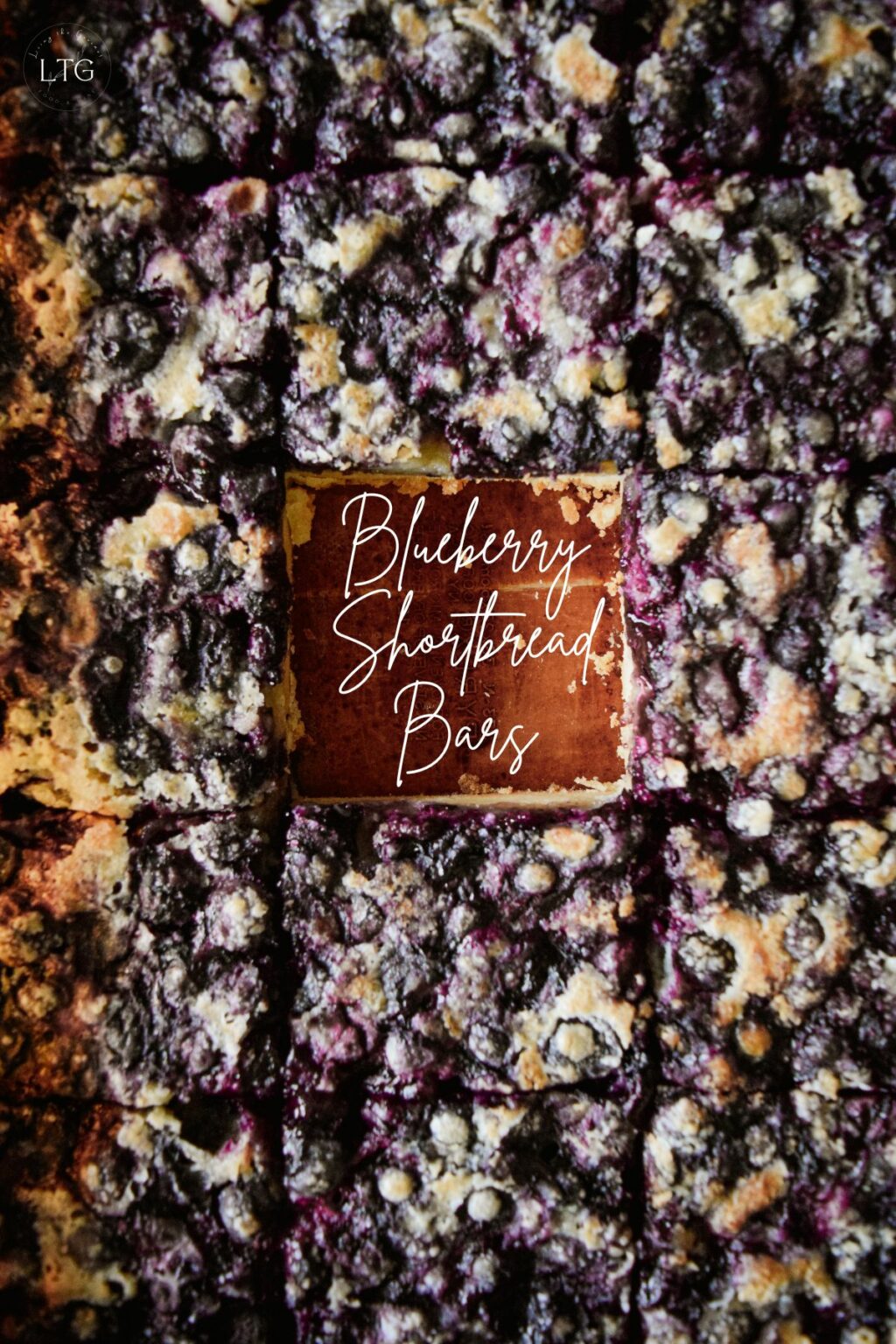 Blueberry Shortbread Bars - Living The Gourmet
