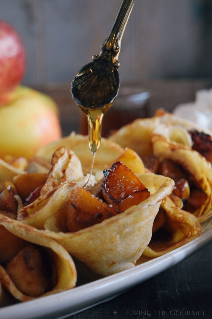 Caramelized Apple Crepes - Living The Gourmet