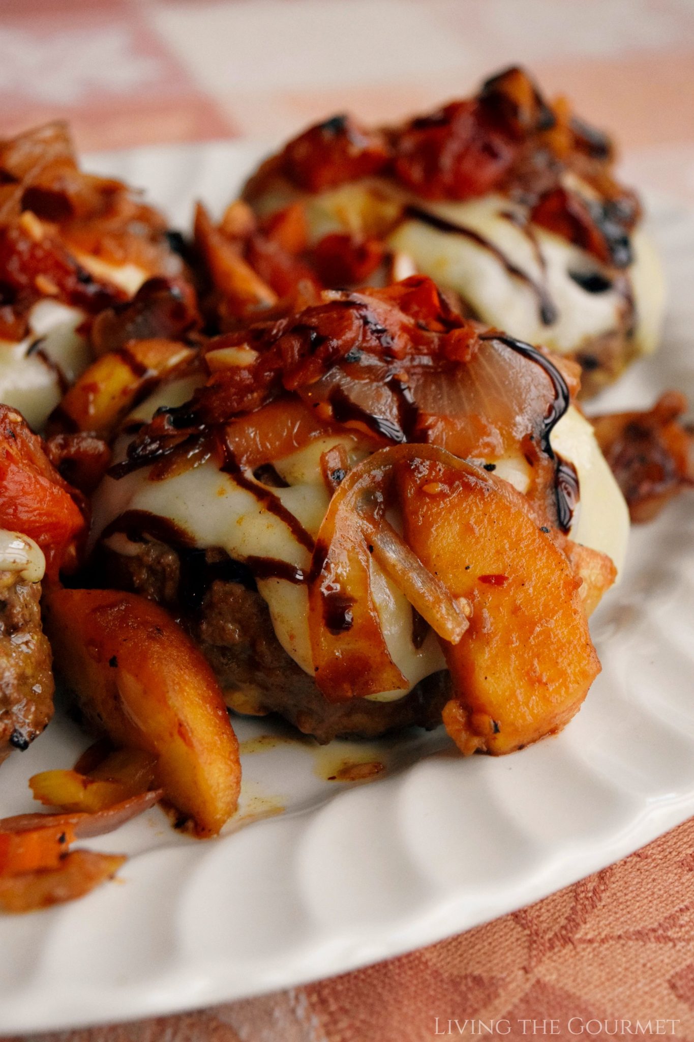 Curried Cheeseburgers with Sauteed Apple & Tomato Sauce - Living The ...