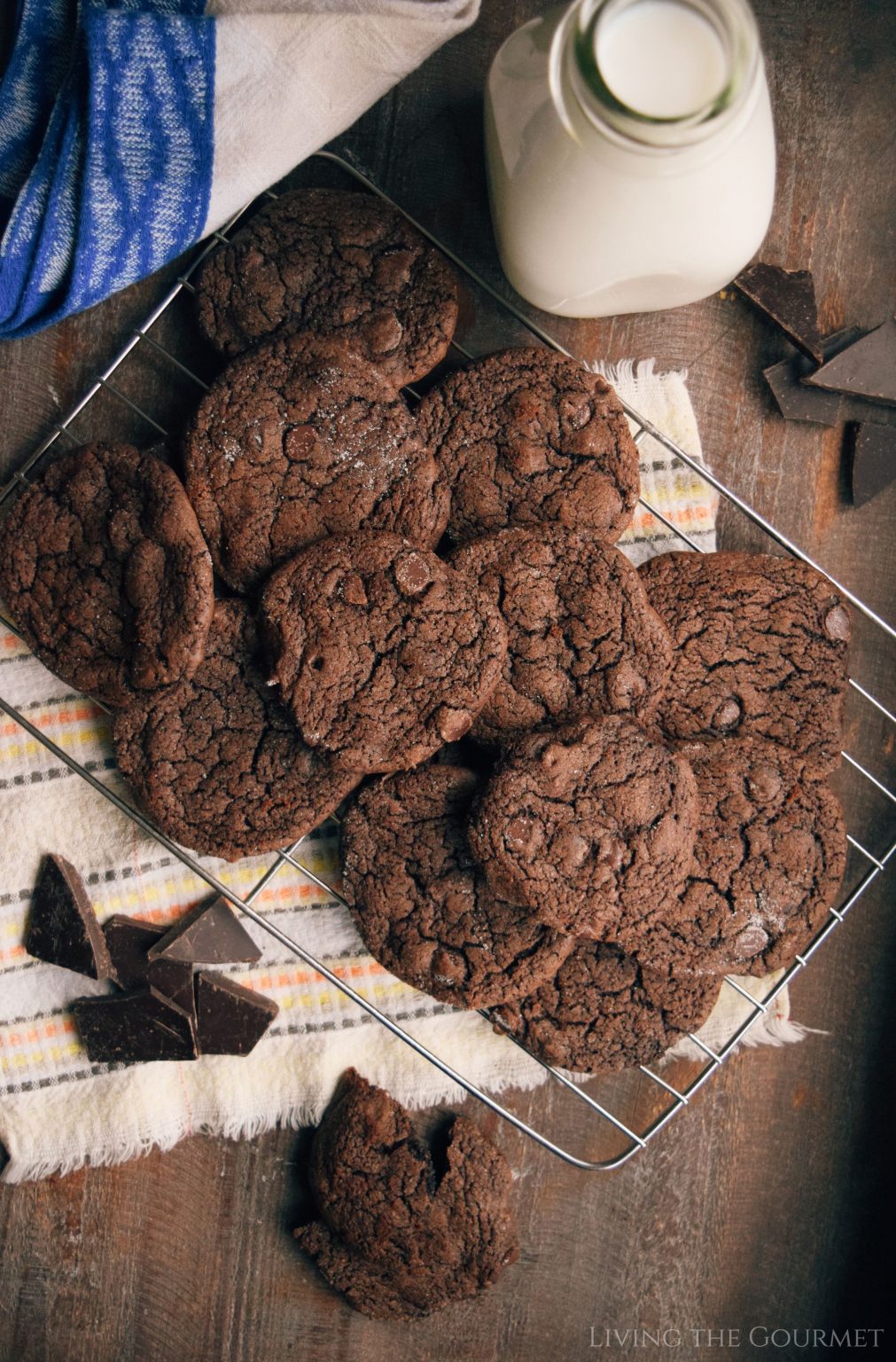 Double Fudge Cake Mix Cookies - Living The Gourmet