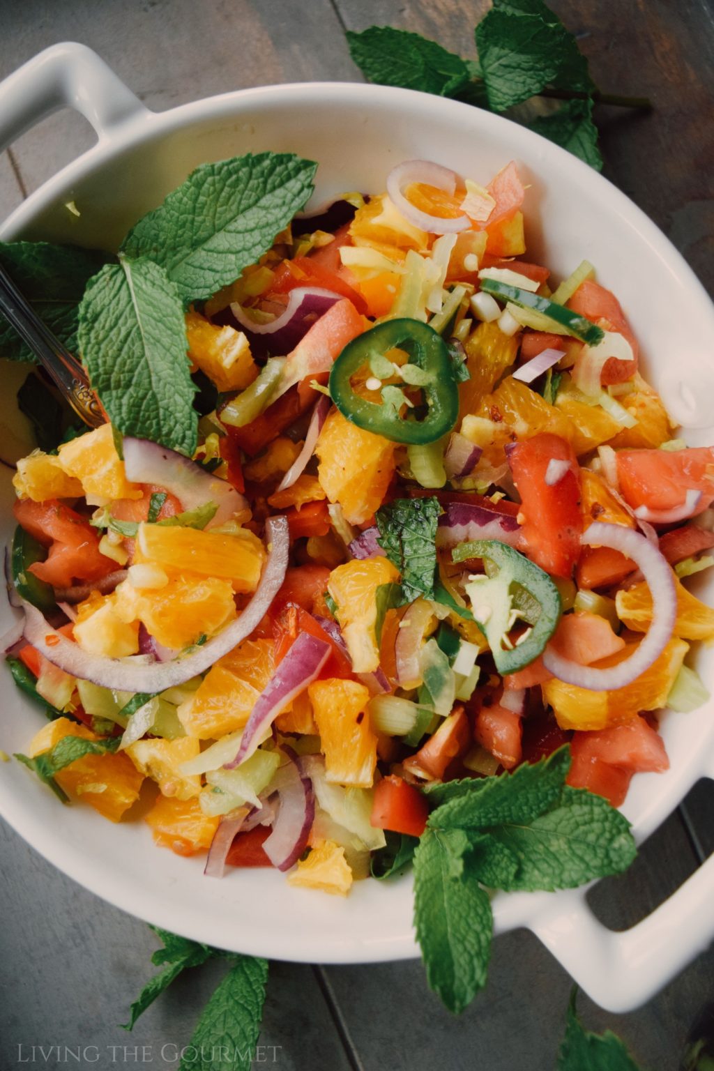 Spicy Orange Salad - Living The Gourmet