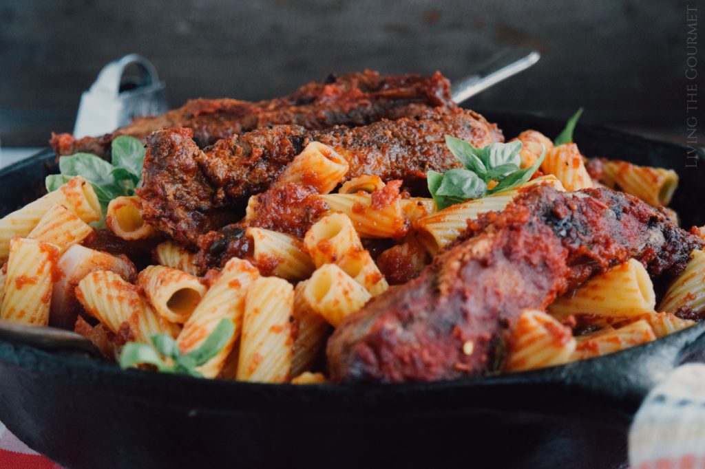 Italian Braised Pork Ribs and Pasta - Living The Gourmet