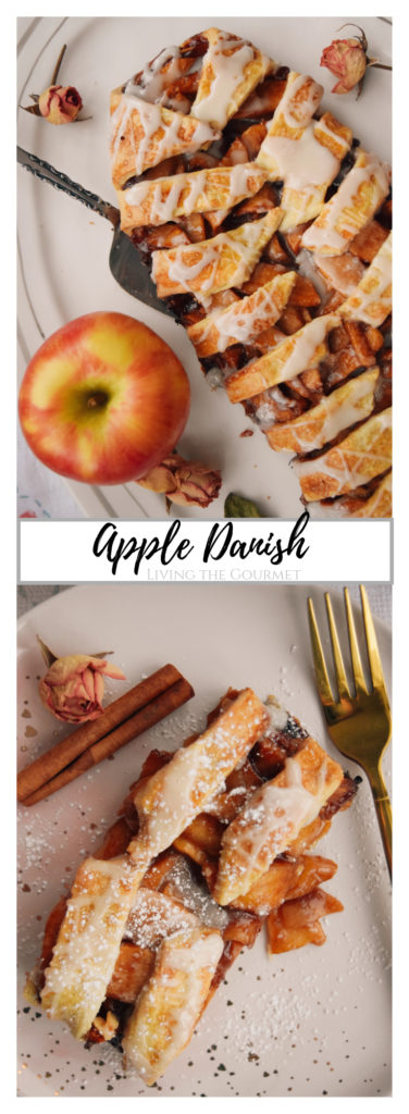 Apple Danish with Homemade Puff Pastry - Living The Gourmet