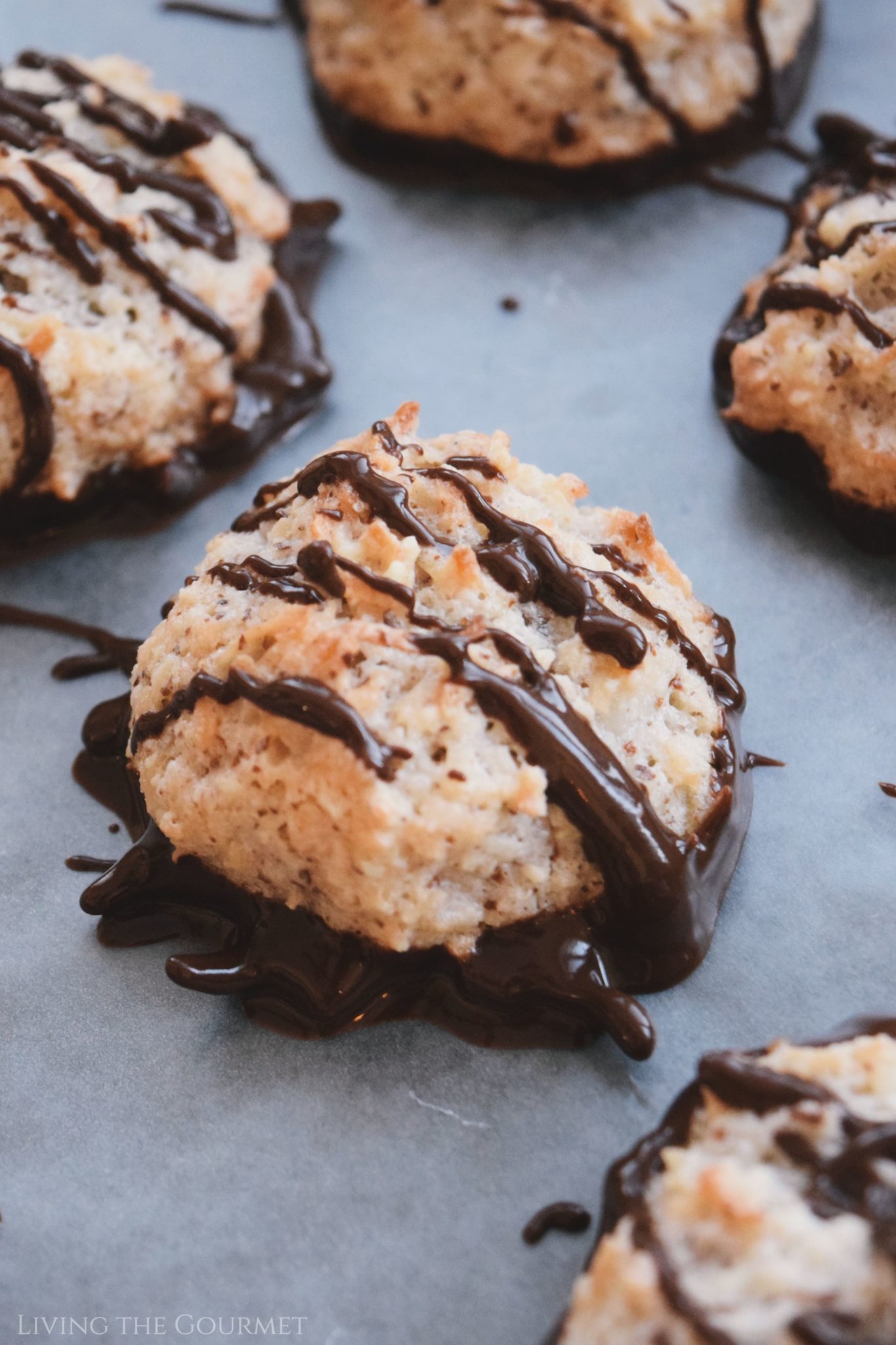 Coconut Almond Macaroons - Living The Gourmet