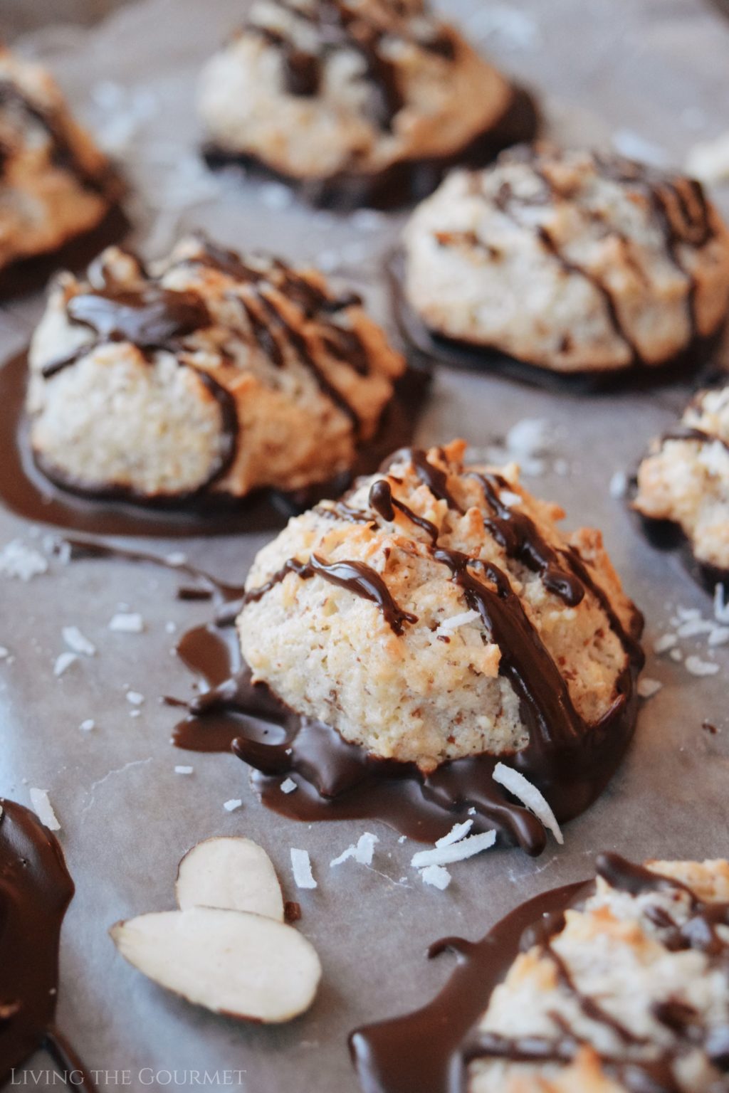 Coconut Almond Macaroons - Living The Gourmet