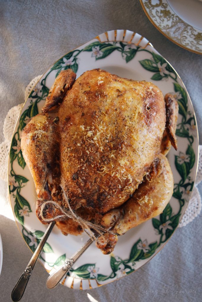 Roasted Chicken with Mayo Dressing - Living The Gourmet