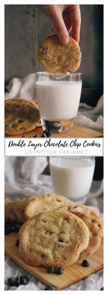 Layered Chocolate Chip Cookies - Living The Gourmet