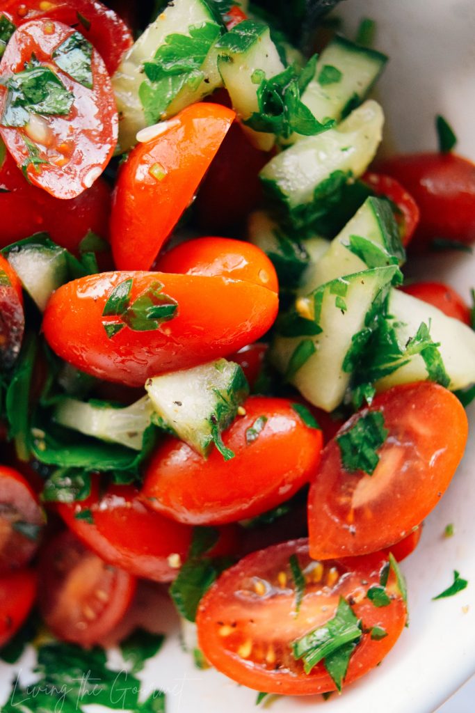 Moroccan Tomato Salad - Living The Gourmet