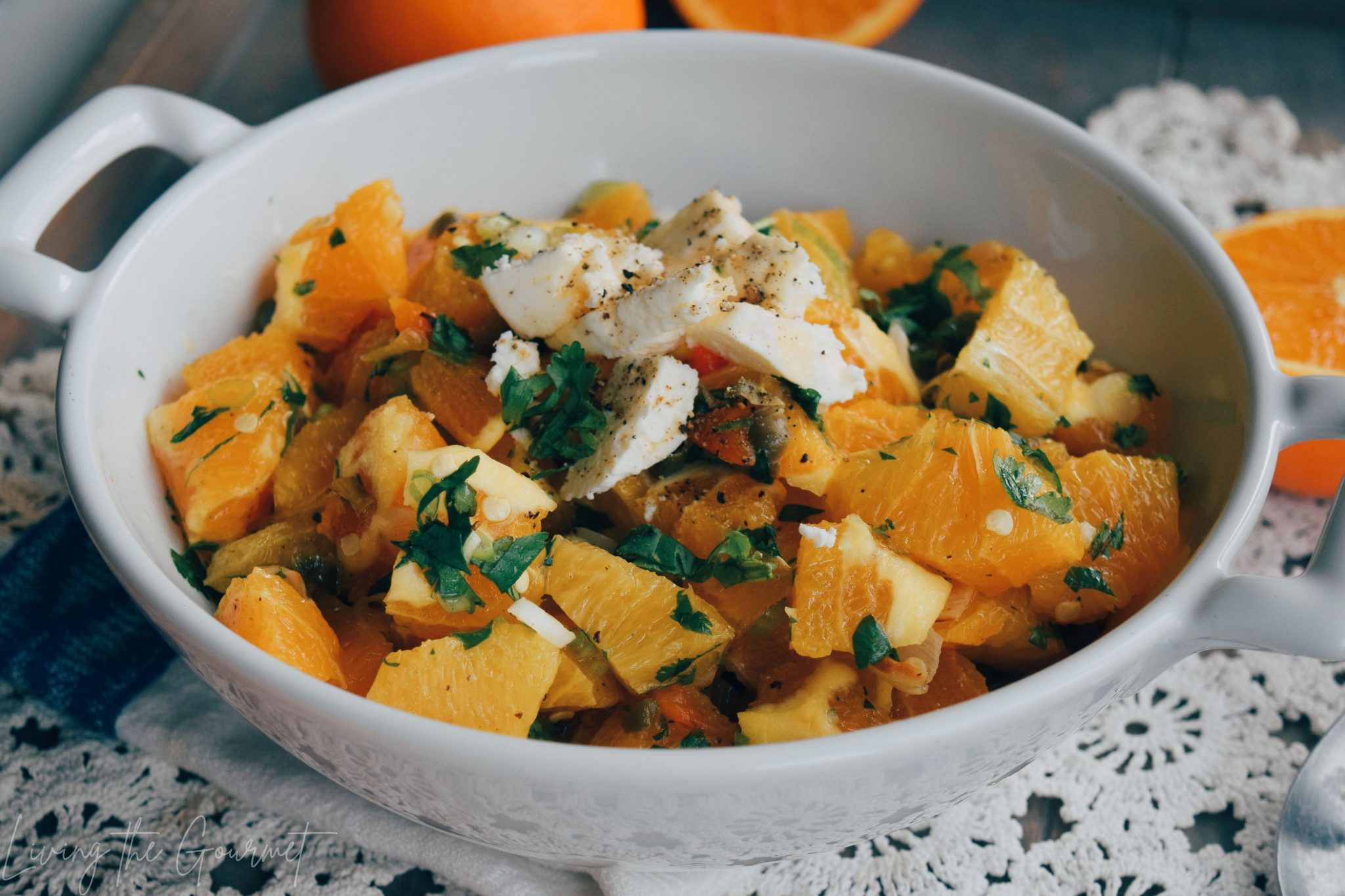 Mediterranean Orange Salad - Living The Gourmet