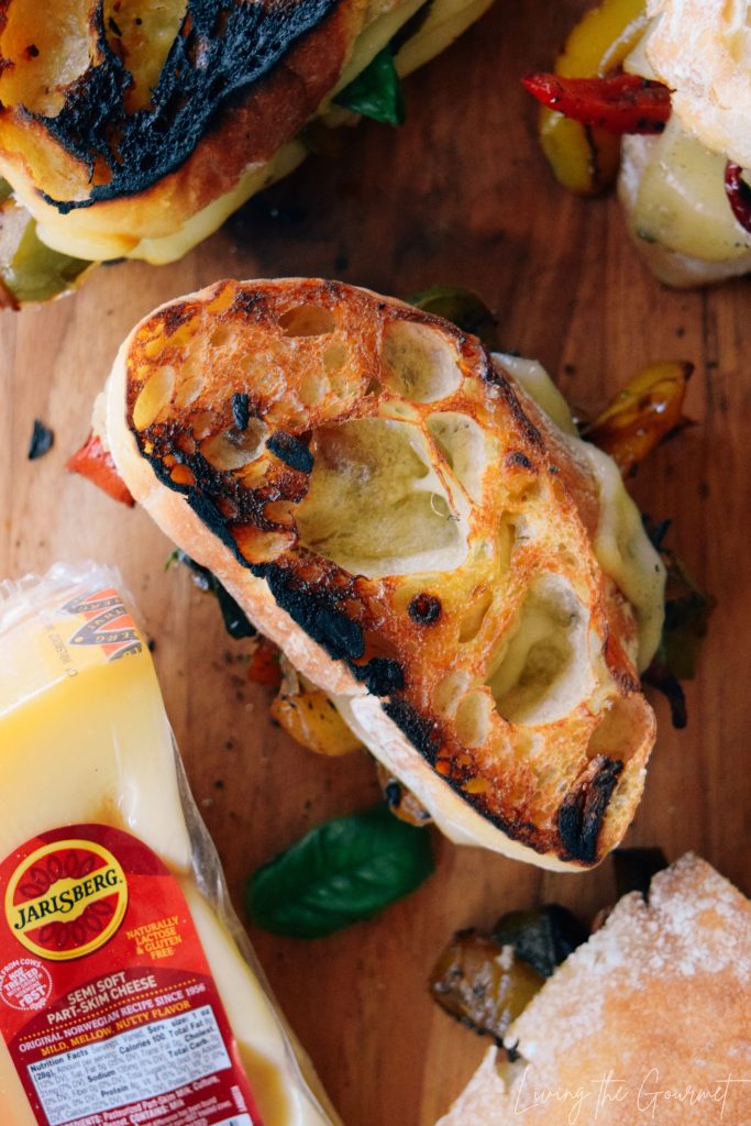 Rustic Pepper & Grilled Cheese Toasties - Living The Gourmet