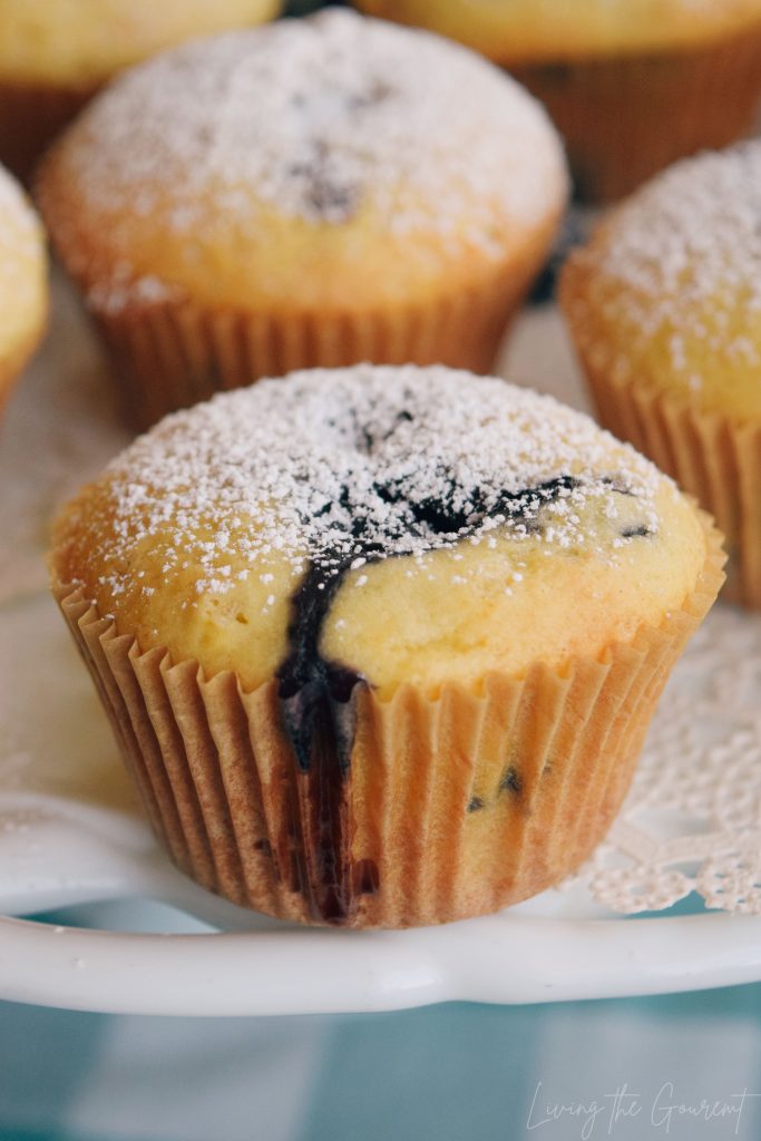 Simple Blueberry Muffins - Living The Gourmet