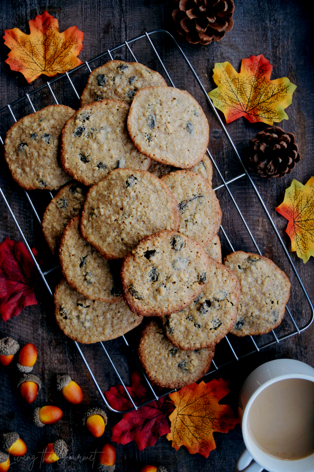 Oatmeal Raisin Crisps - Living The Gourmet