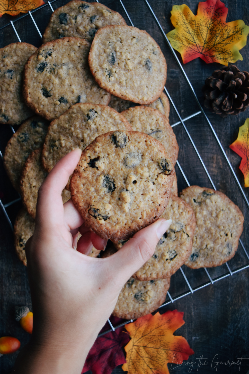 Oatmeal Raisin Crisps - Living The Gourmet