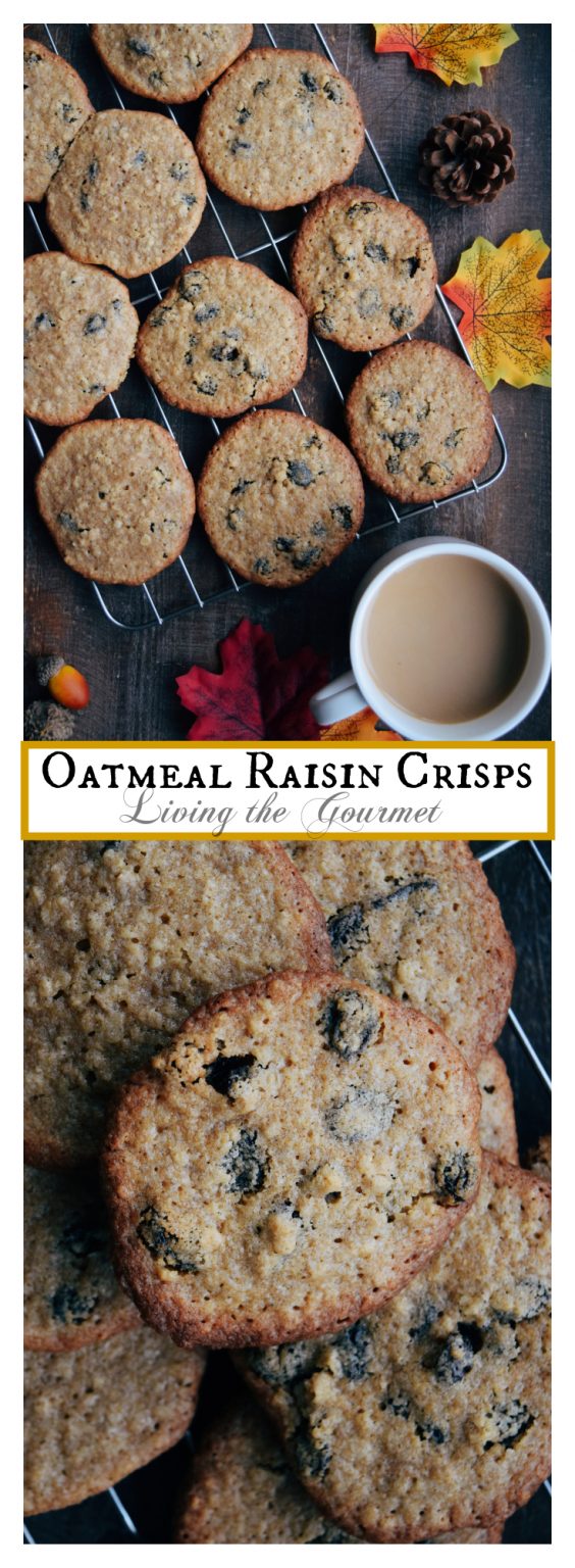 Oatmeal Raisin Crisps - Living The Gourmet