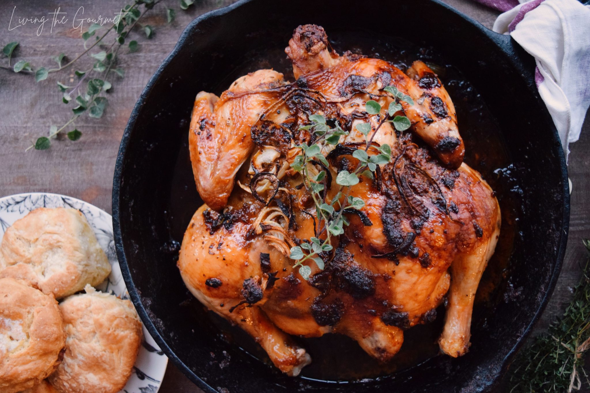 Cajun Spatchcocked Chicken - Living The Gourmet