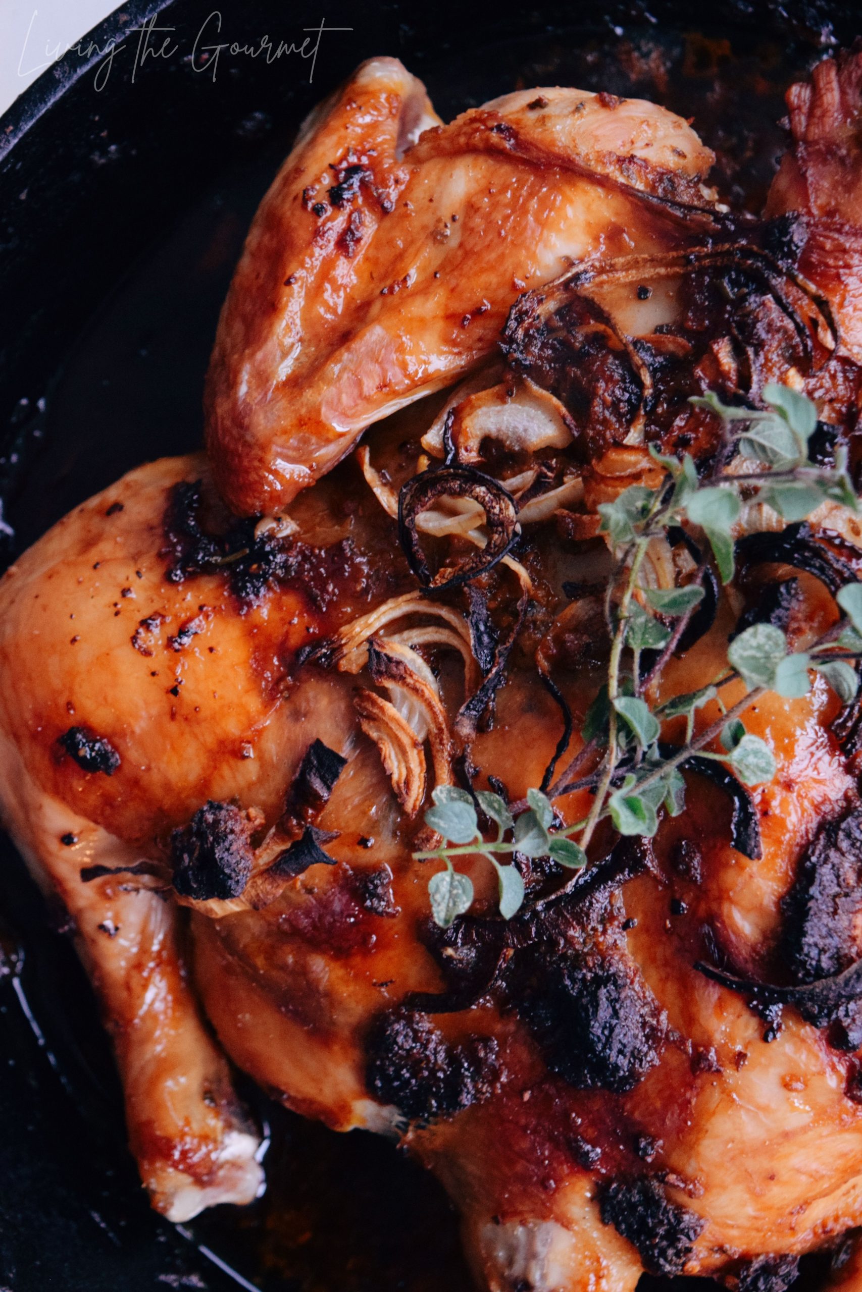 Cajun Spatchcocked Chicken - Living The Gourmet