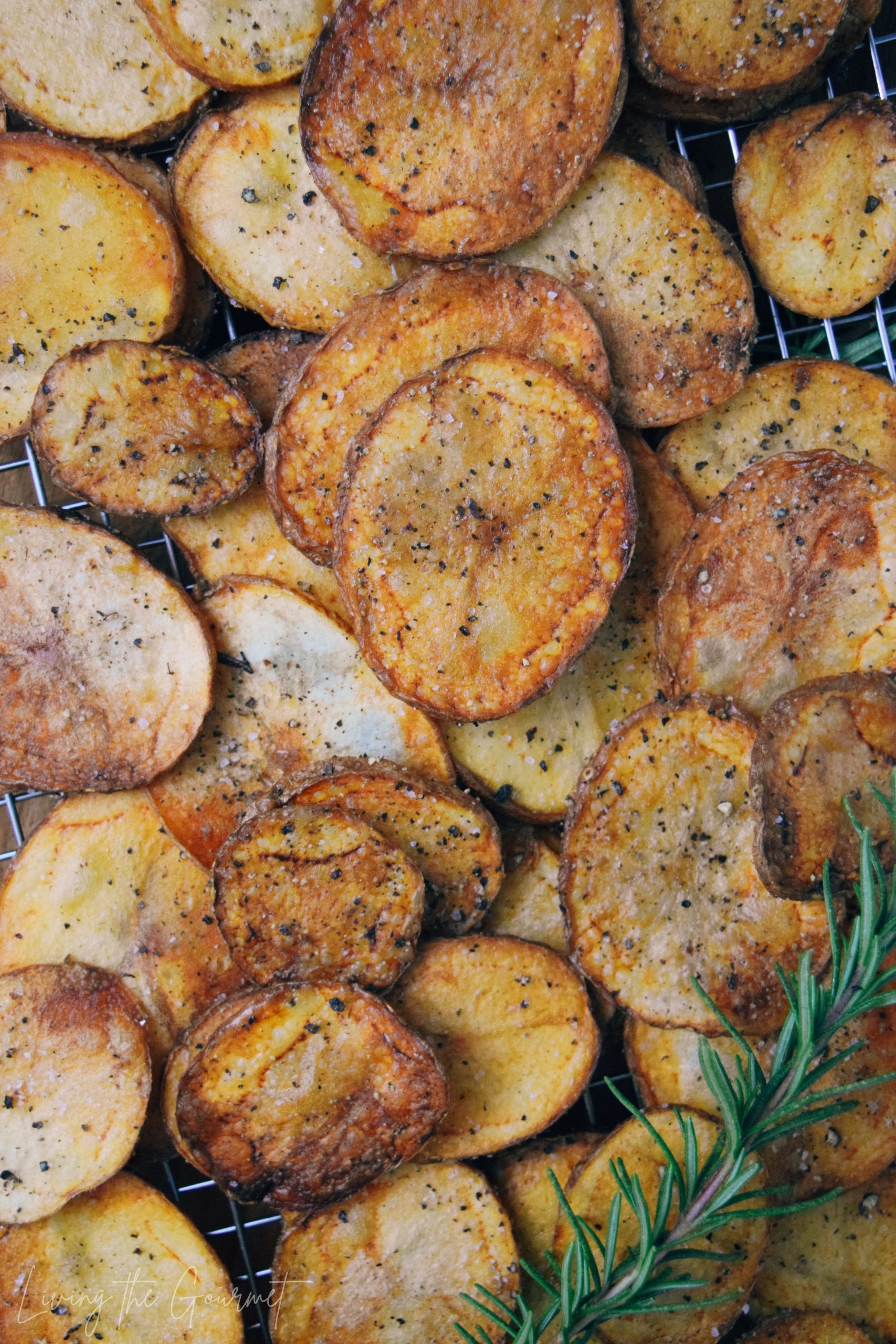 Rosemary Potato Crisps - Living The Gourmet