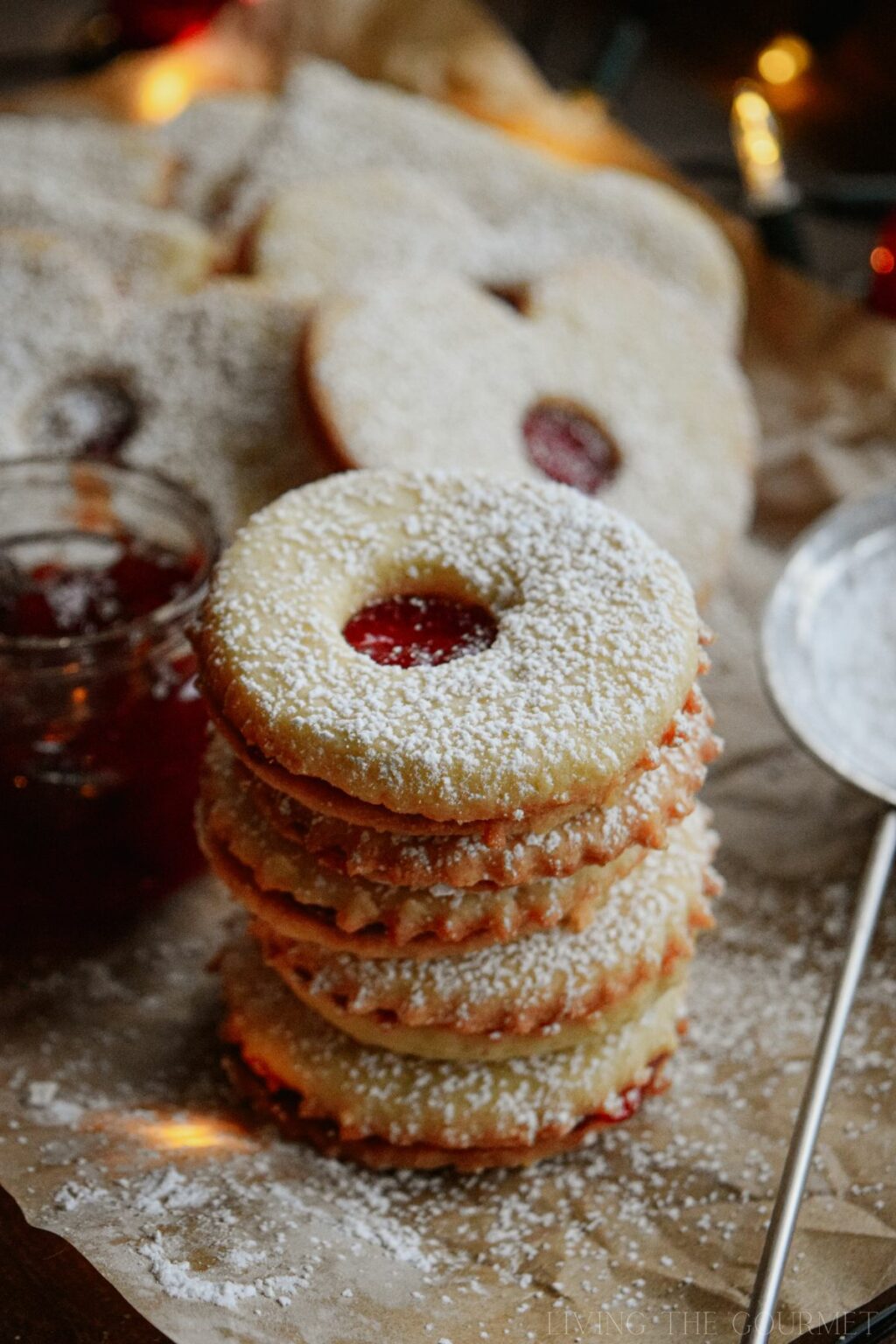 Easy Linzer Cookies Recipe (with Raspberry Jam) - Living The Gourmet