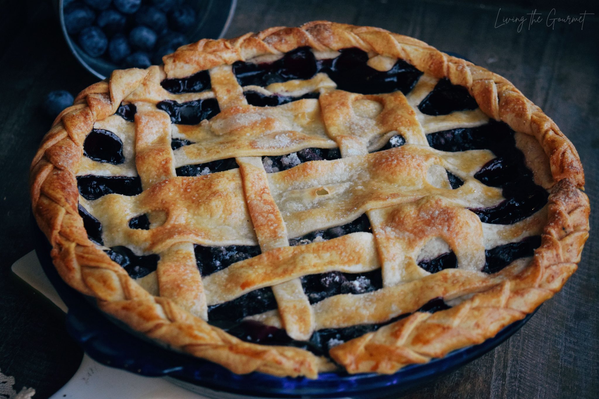 Fresh Blueberry Pie - Living The Gourmet