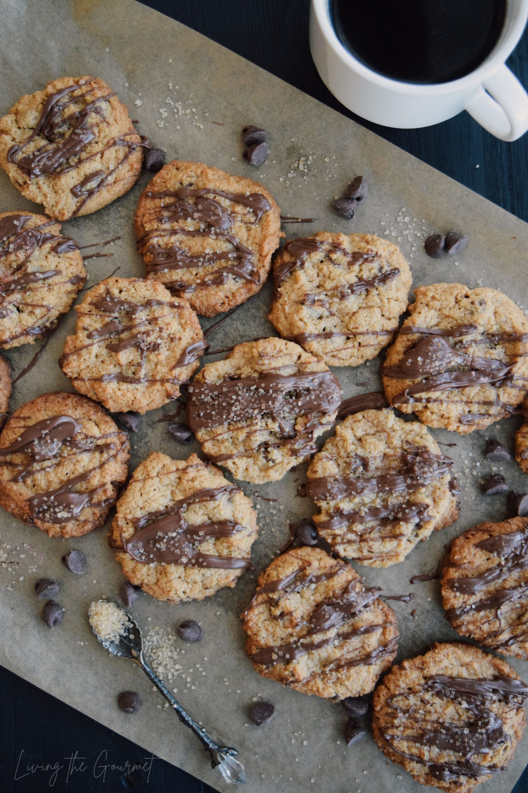 Crunchy Chocolate Chip Cookies (Gluten Free) - Living The Gourmet