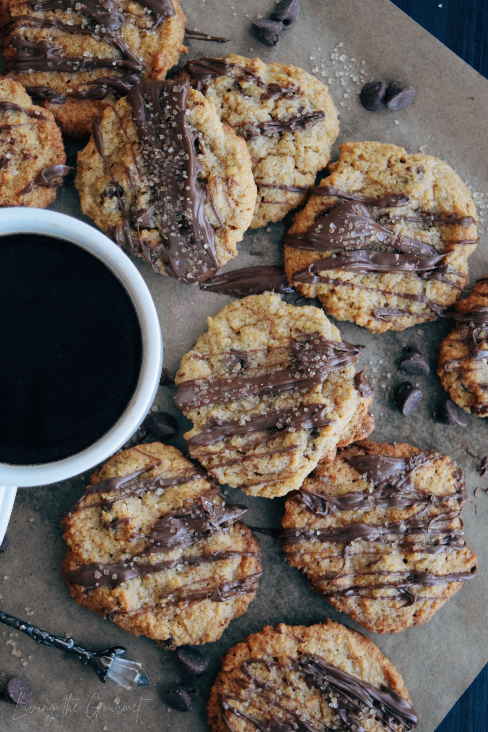Crunchy Chocolate Chip Cookies (Gluten Free) - Living The Gourmet