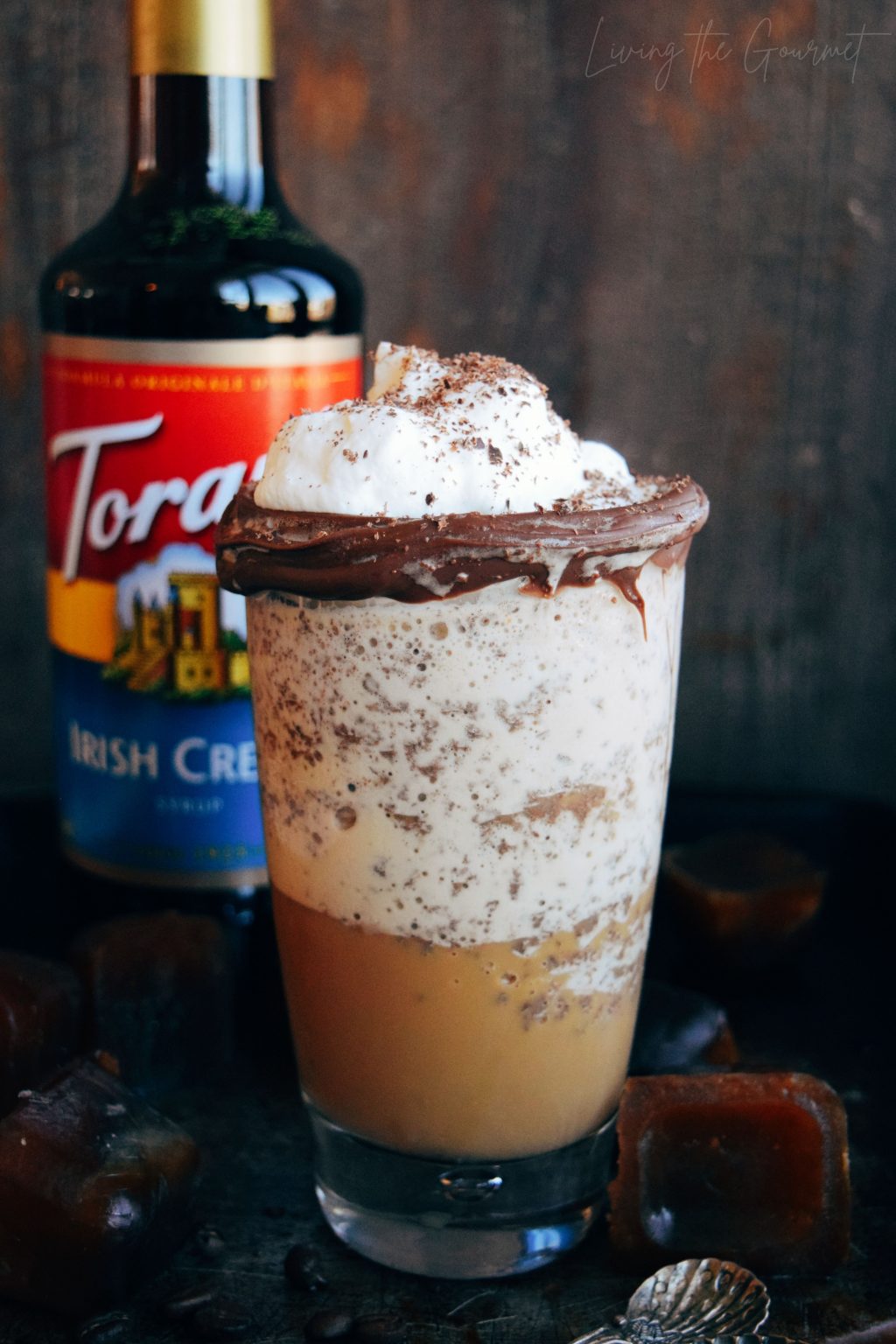 Cold Irish Cream Mocha Frappé - Living The Gourmet
