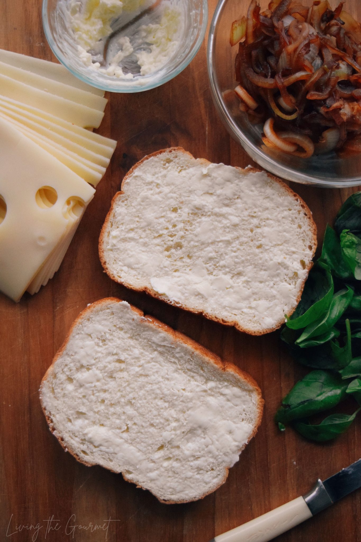 Caramelized Onion & Basil Grilled Cheese with Beef & Vegetable Soup ...